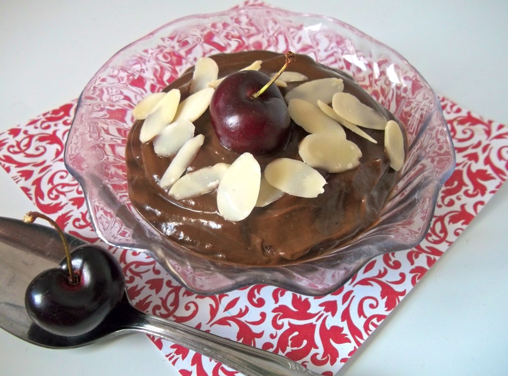 Fresh Cherry Chocolate Pudding with Avocado – Swirls and Spice
