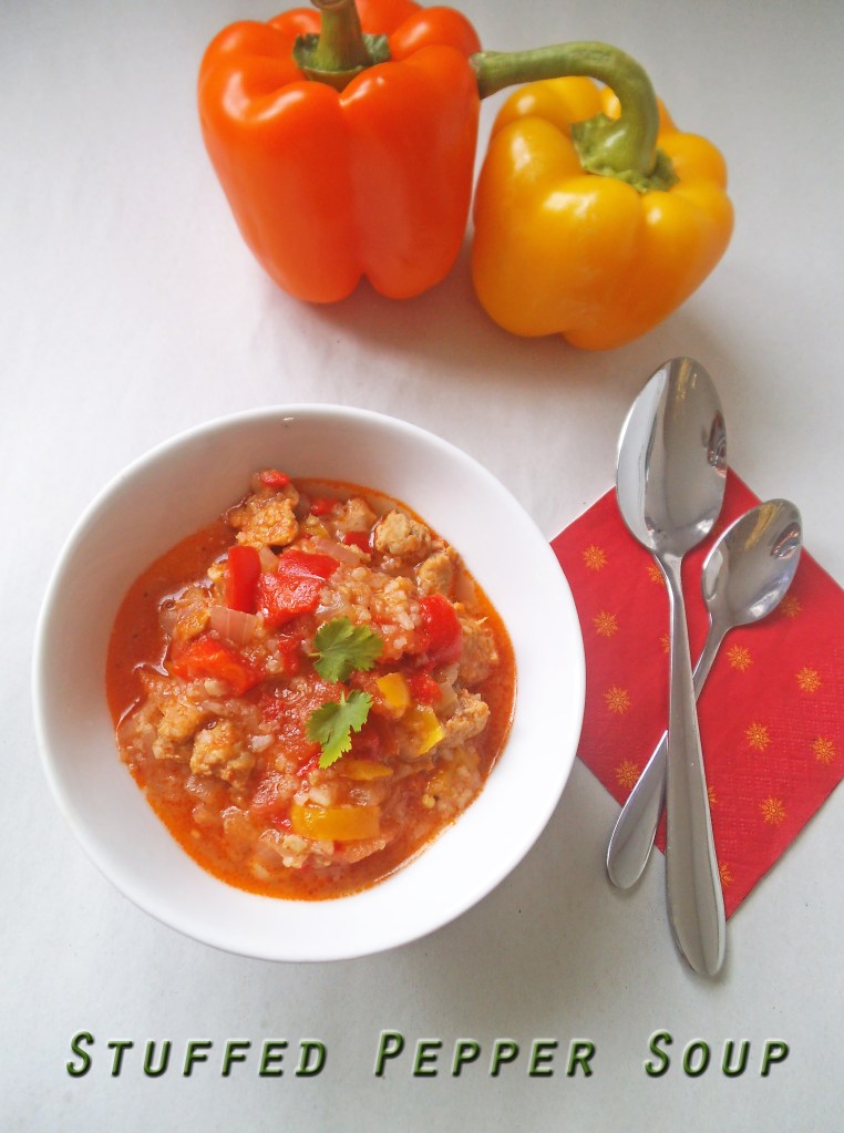 Simple Stuffed Pepper Soup – Swirls and Spice