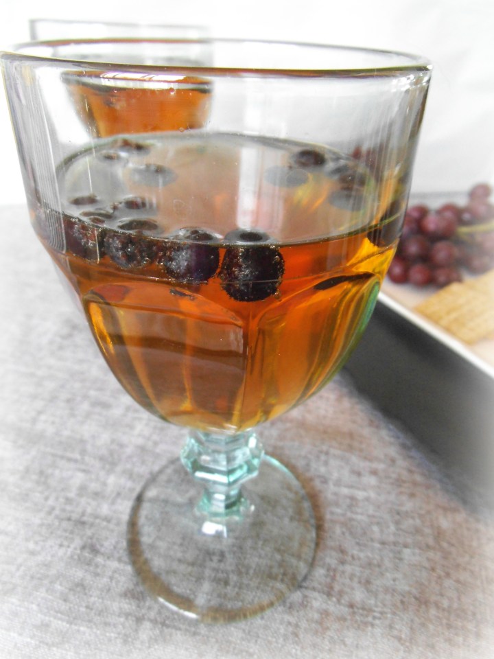 Sparkling Saskatoon Berry Punch – Swirls and Spice